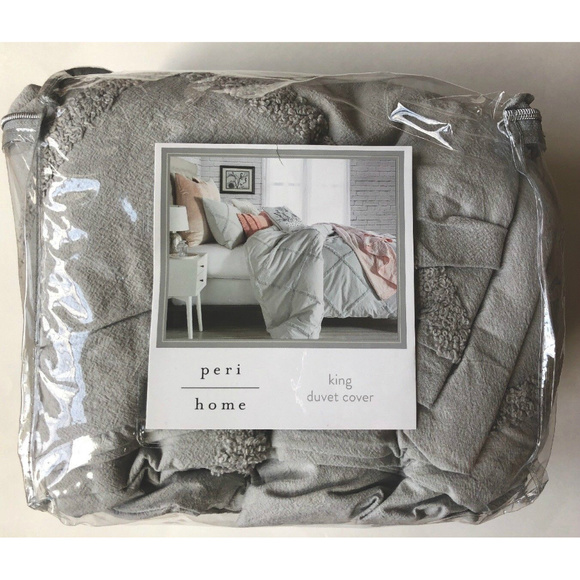 Peri Home | Bedding | Peri Home Duvet Cover Chenille Lattice Queen King ...